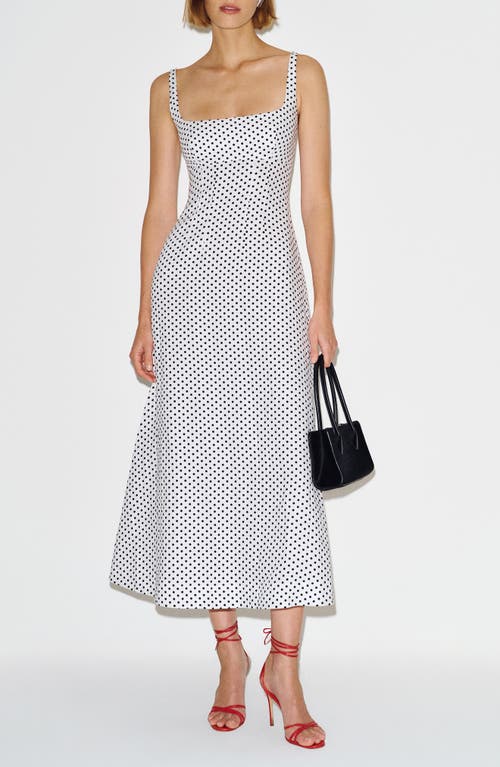REFORMATION Reformation Sabine Polka Dot Linen Dress